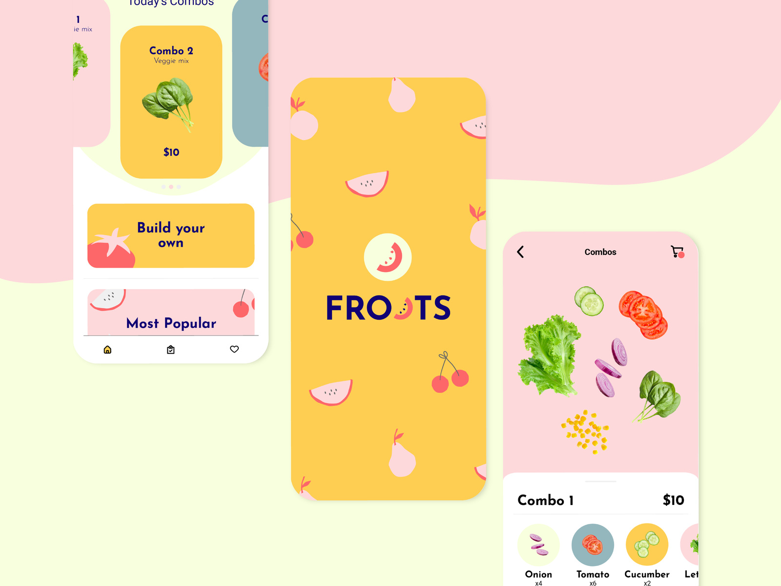 Froots App / Menu screen by Mariela Raik on Dribbble