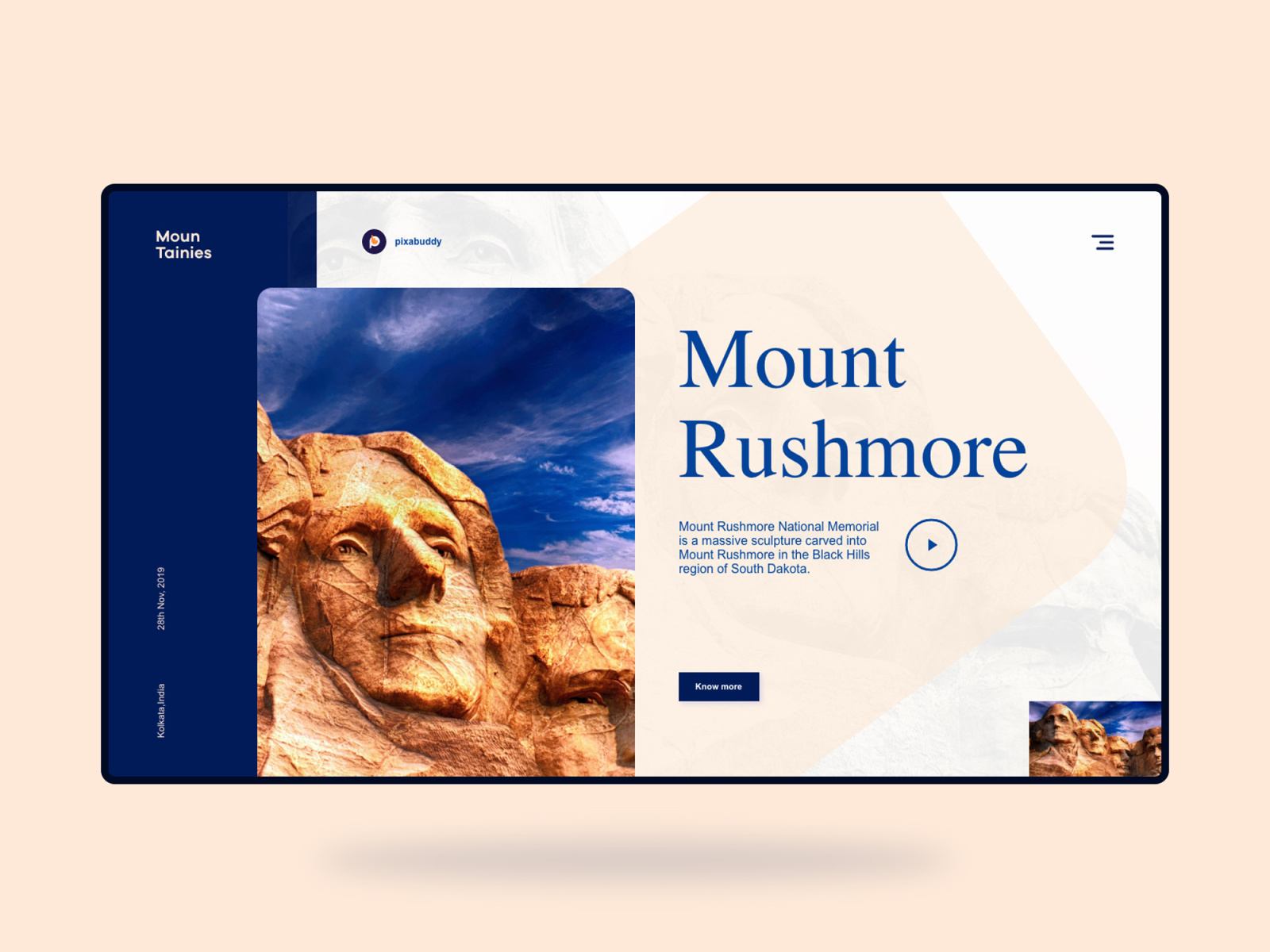 Mountain UI by Abhishek Saha on Dribbble