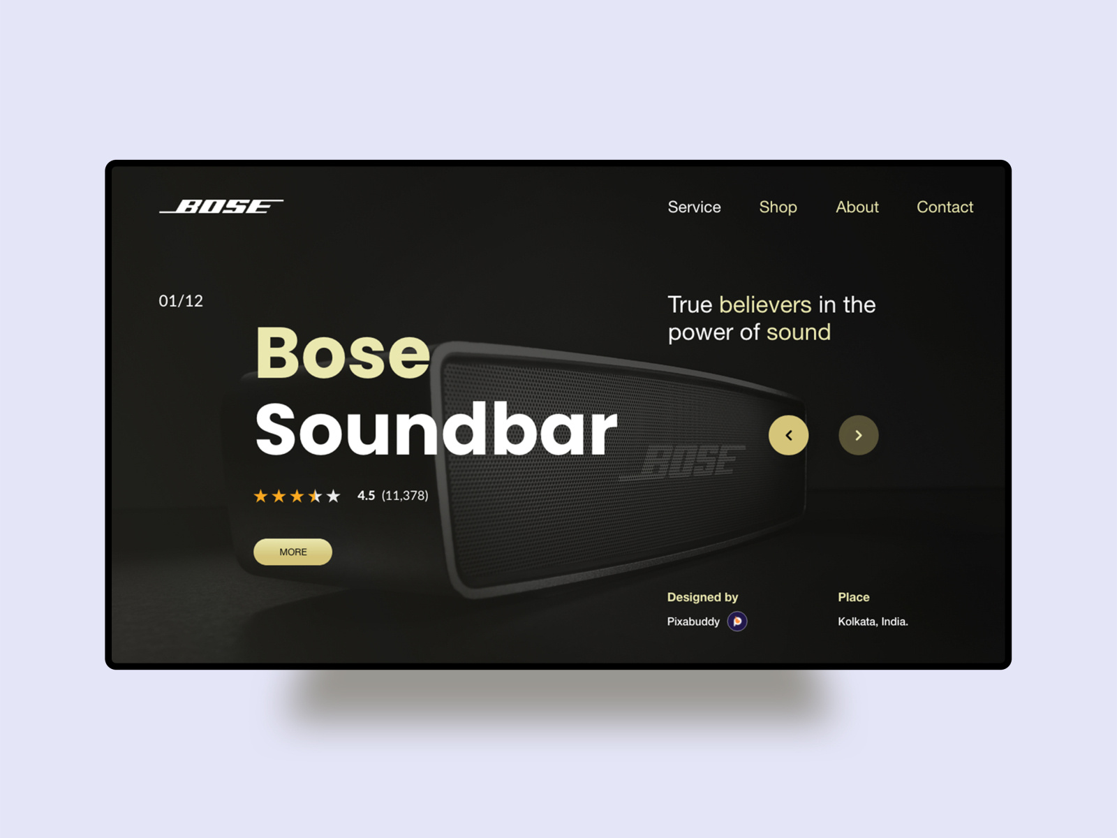 Bose redesign ui concept by Abhishek Saha on Dribbble