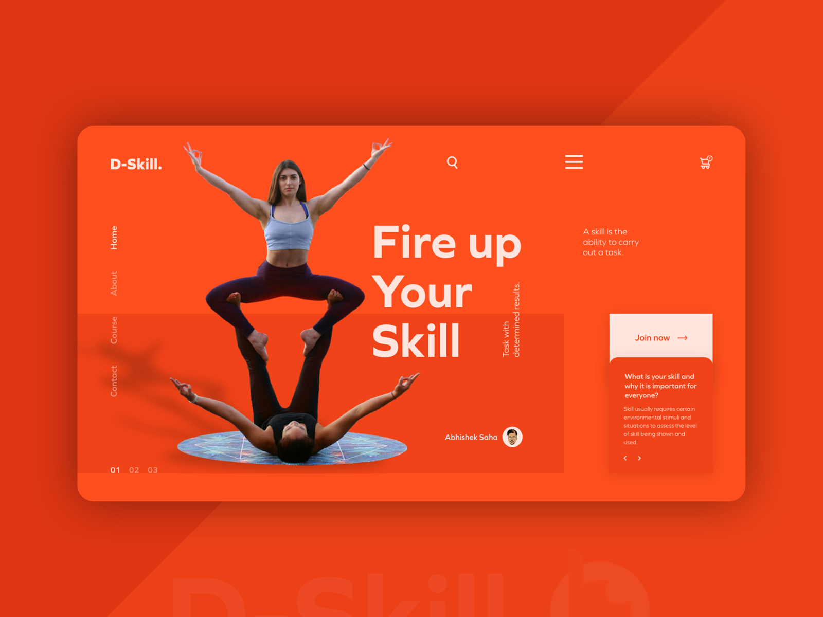 D-Skill UI concept.. by Abhishek Saha on Dribbble