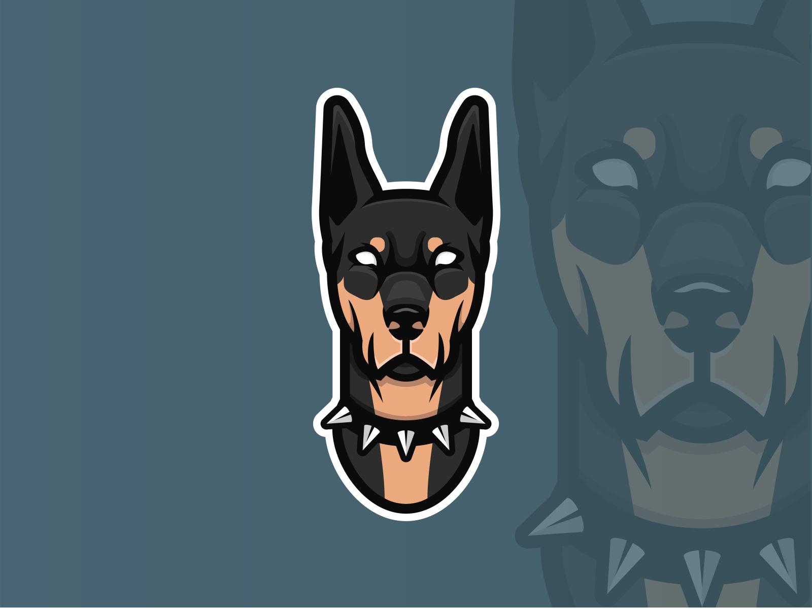 Doberman Logo by Kyle Goens on Dribbble