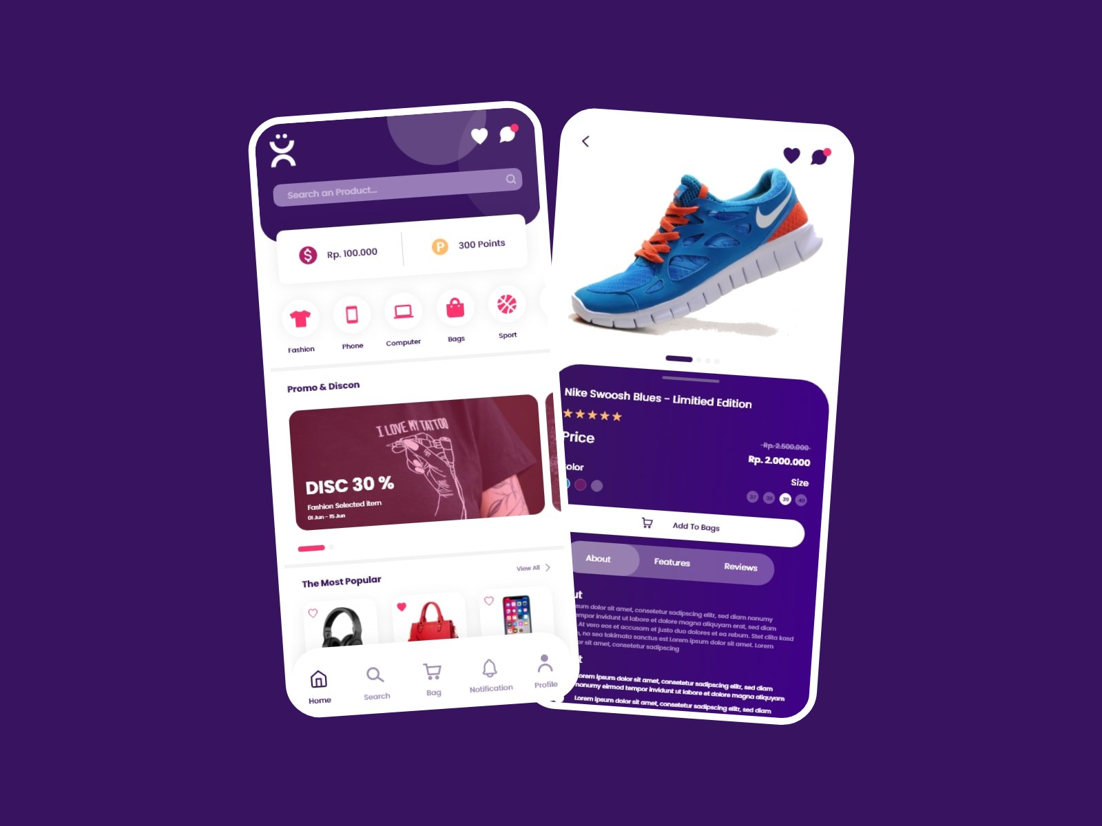 Marketplace Mobile App Design by Anggit Setiawan on Dribbble