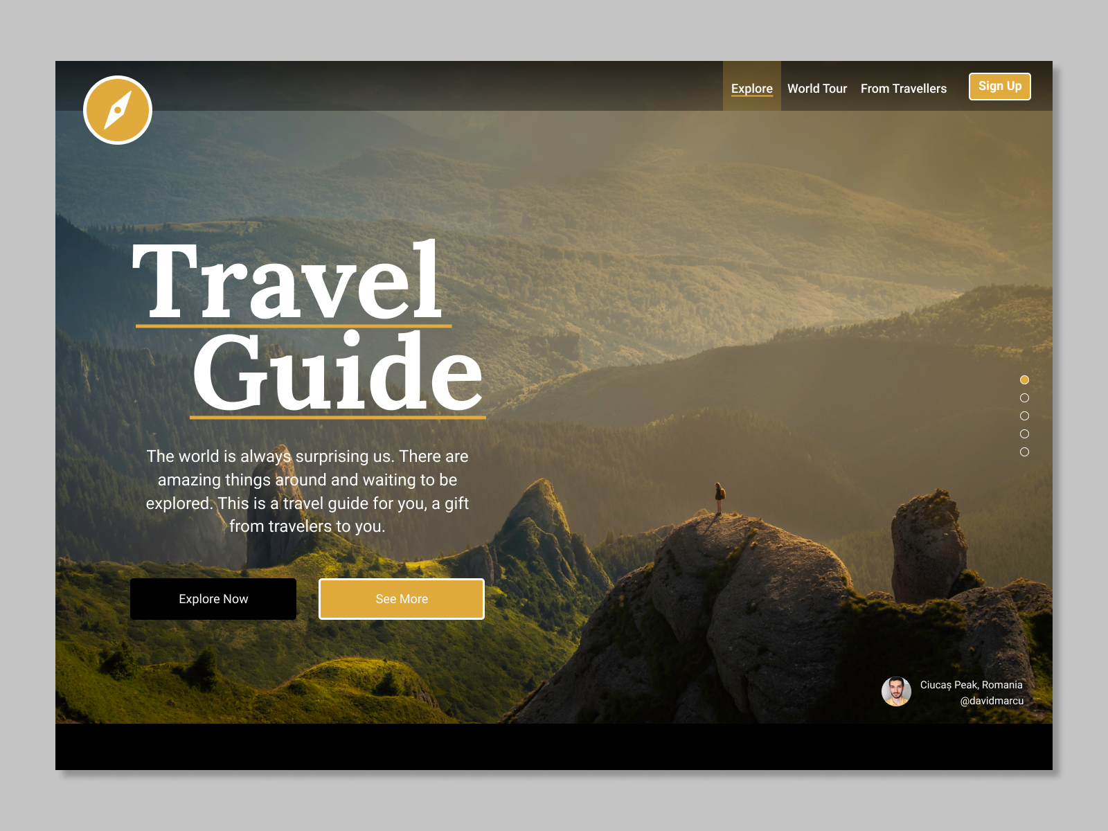 Landing Page #DailyUI #003 by Irmak İşsever on Dribbble
