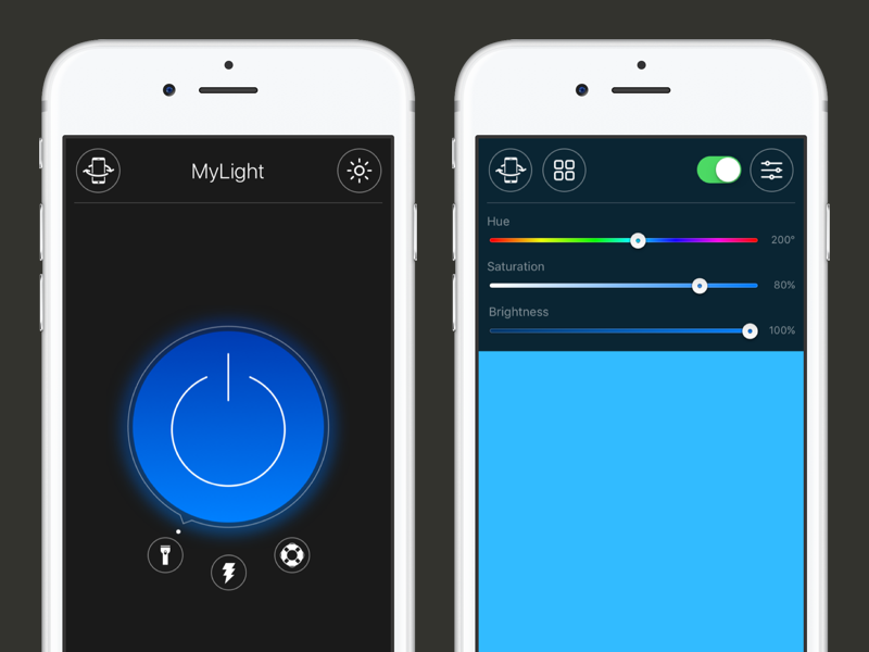 MyLight FREE – UI Design by Alexander Käßner on Dribbble
