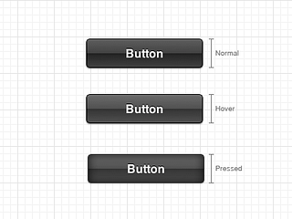 black & glossy CSS-Button by Alexander Käßner on Dribbble