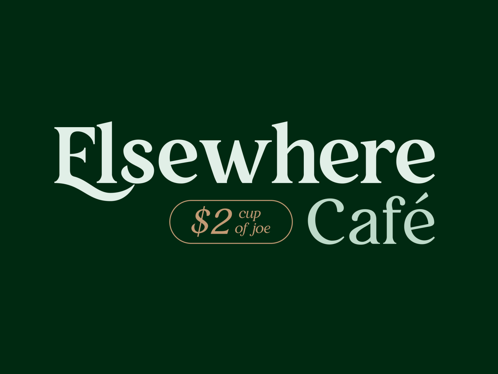 Elsewhere Cafe by Stanford Rosenthal on Dribbble