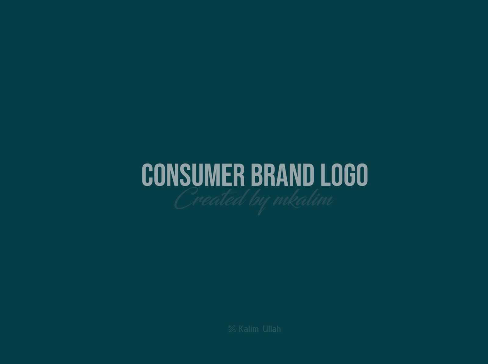 Consumer Brand Logo by M Kalim on Dribbble