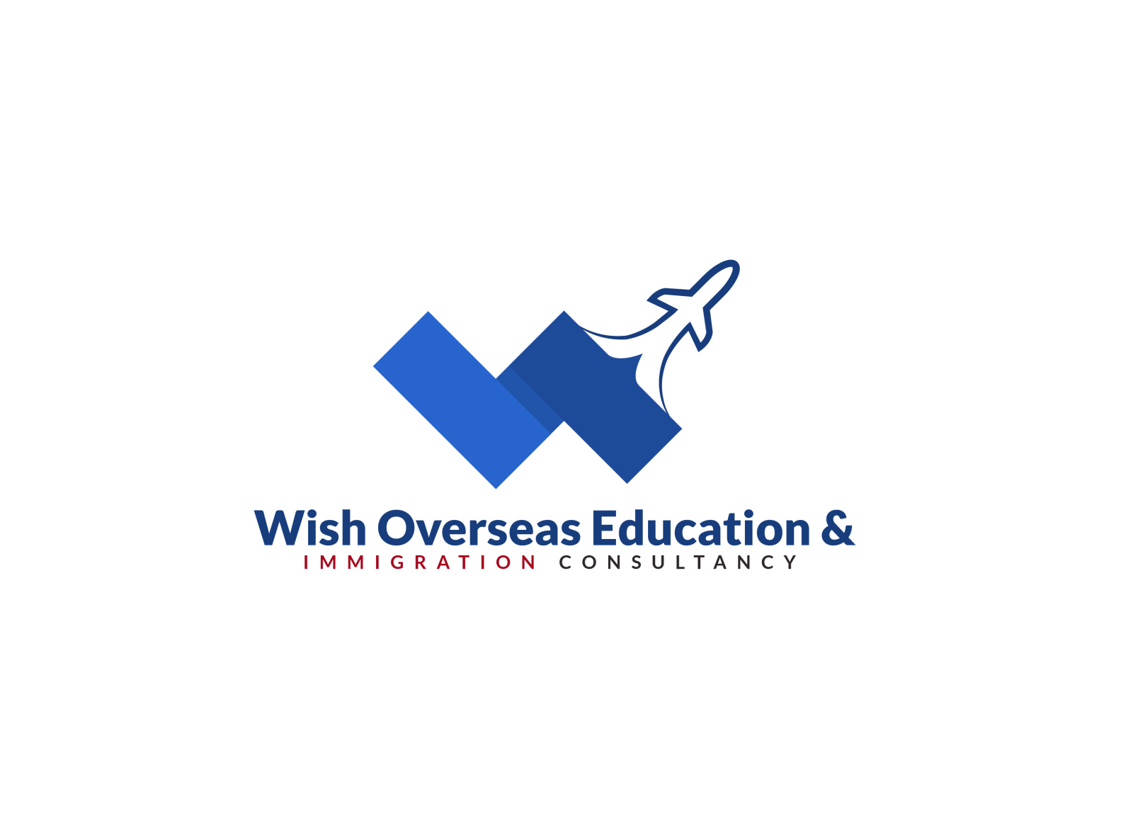 Wish Overseas Logo by Venkat Reddy on Dribbble