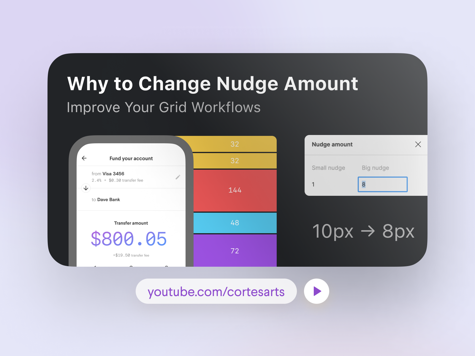 How and Why to Change Nudge Amount in Figma by Dennis Cortés on Dribbble