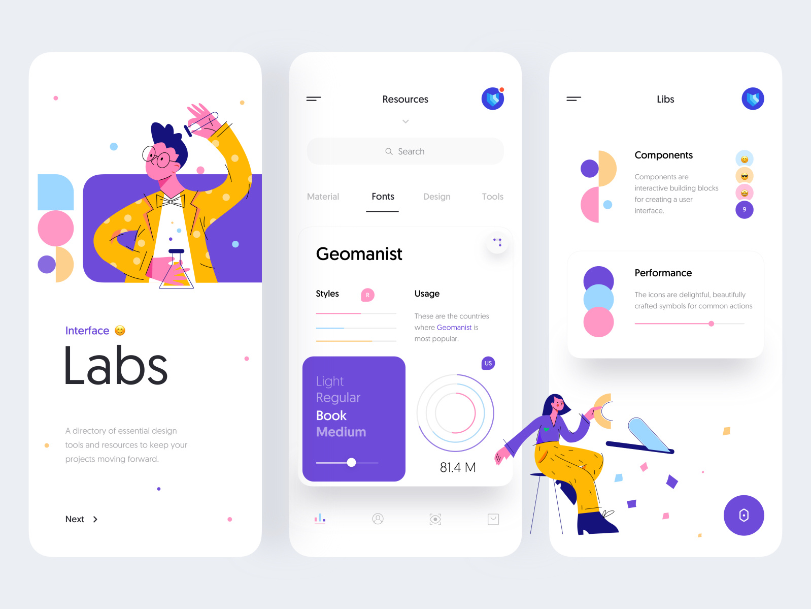 Interface Labs - Mobile App Concept for UI Designers by Tran Mau Tri ...