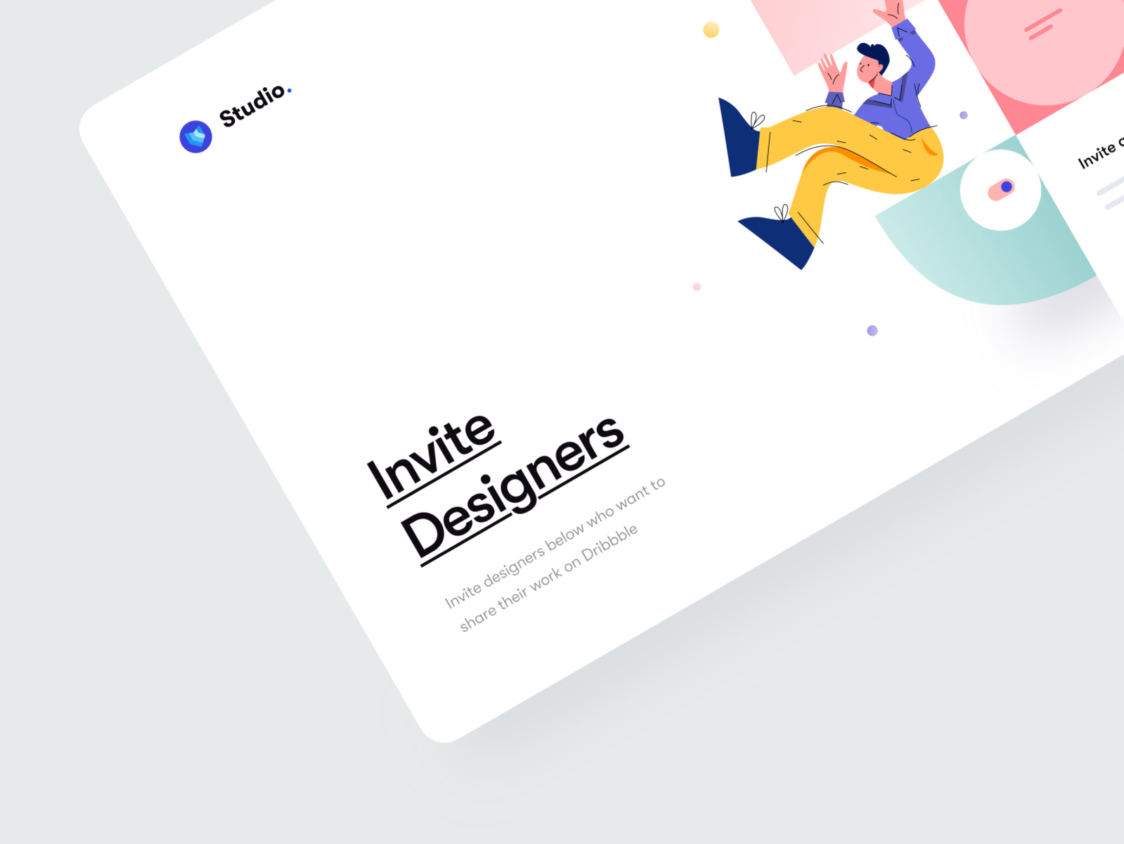 Invite Designers - Hero Website Concept by Tran Mau Tri Tam on Dribbble