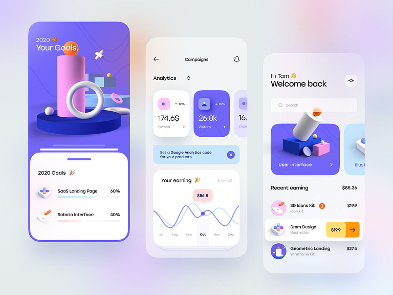 Blurr Series - Creator Dashboard by Tran Mau Tri Tam for UI8 on Dribbble