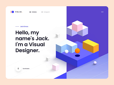 Folio: Designer Portfolio Kit – Animation by Tran Mau Tri Tam for UI8 ...