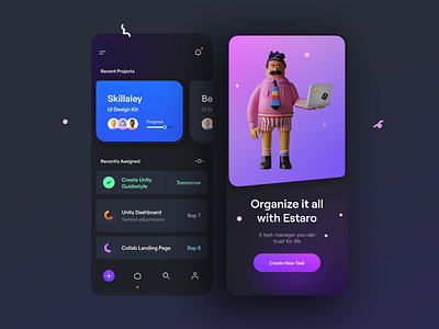 iPhone 12 Mockup – Estaro Task Management App by Tran Mau Tri Tam for ...