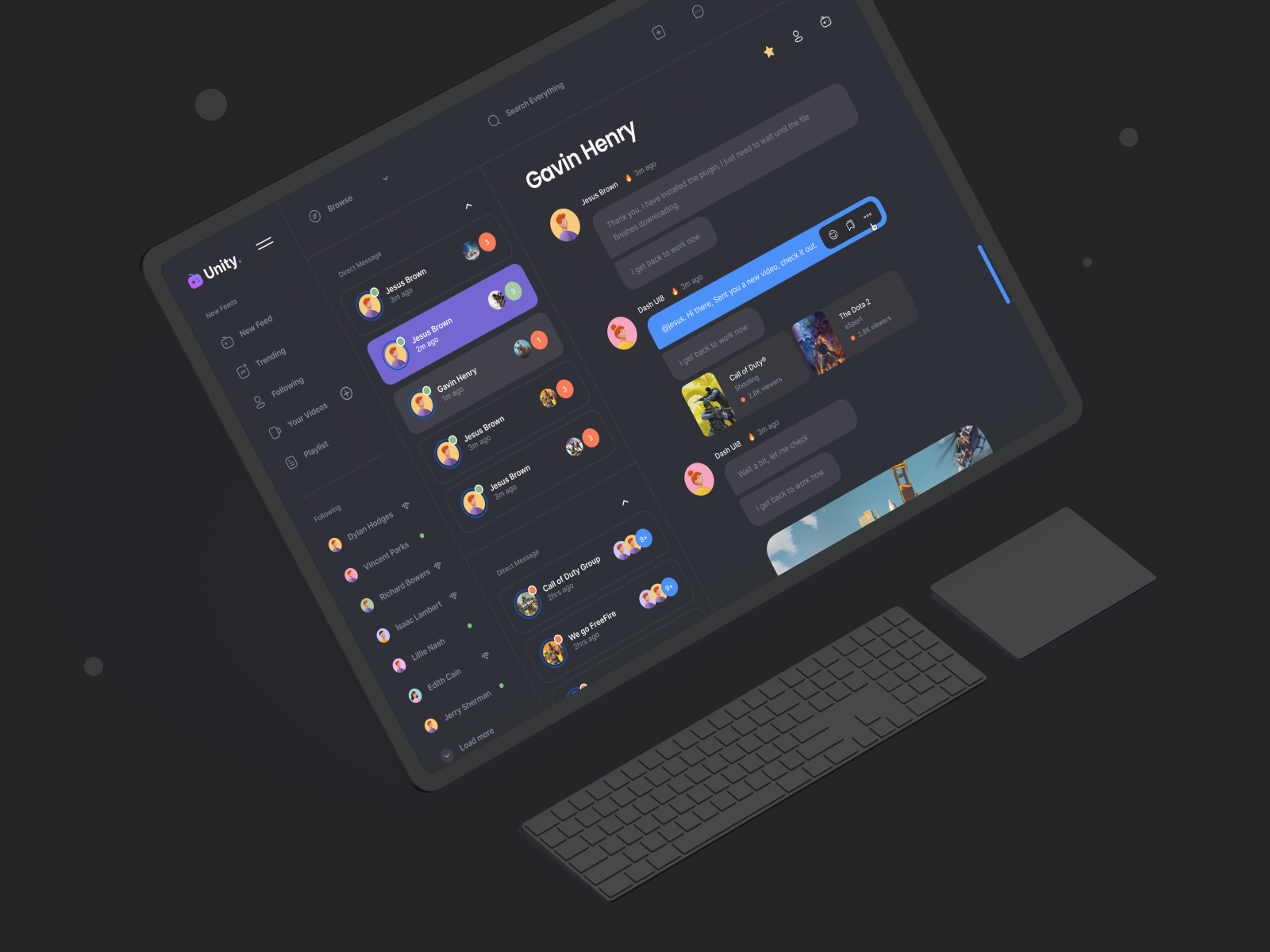 Unity Gaming 🎮Design Kit – Desktop by Tran Mau Tri Tam for UI8 on Dribbble