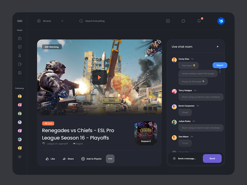 Unity Gaming 🎮Design Kit – Desktop by Tran Mau Tri Tam for UI8 on Dribbble