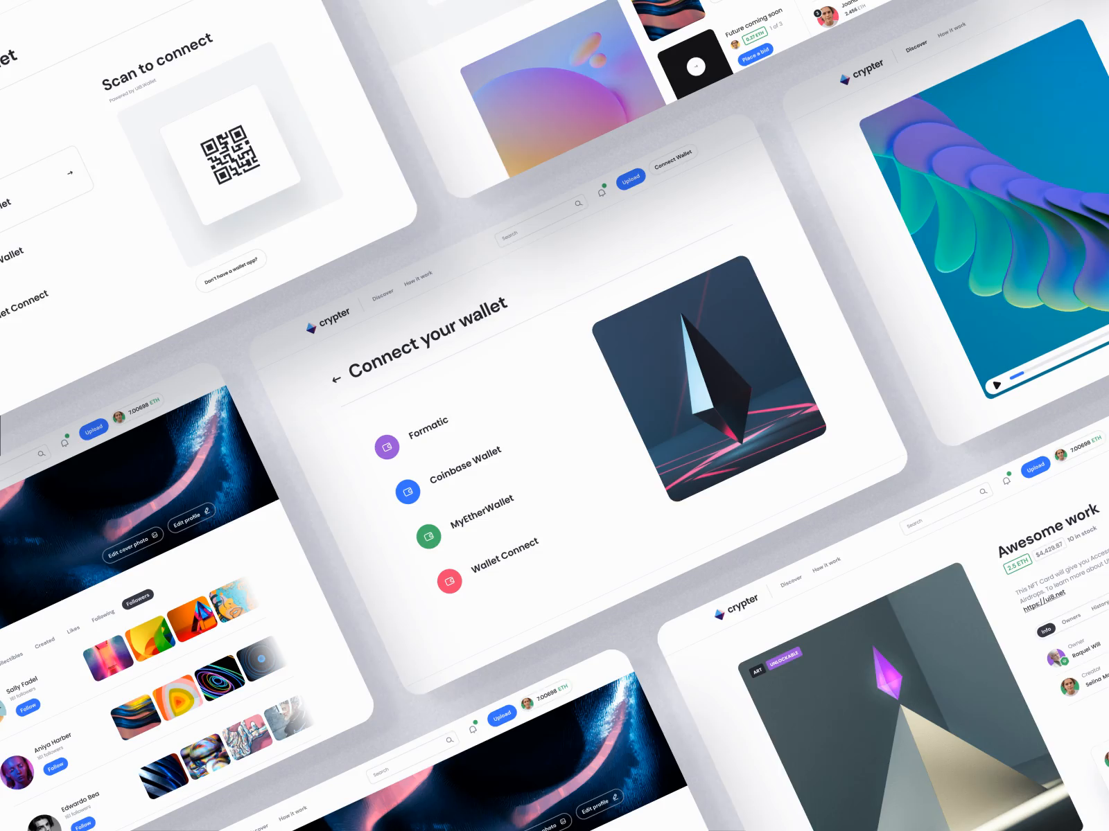 Crypter® – NFT marketplace by Tran Mau Tri Tam for UI8 on Dribbble