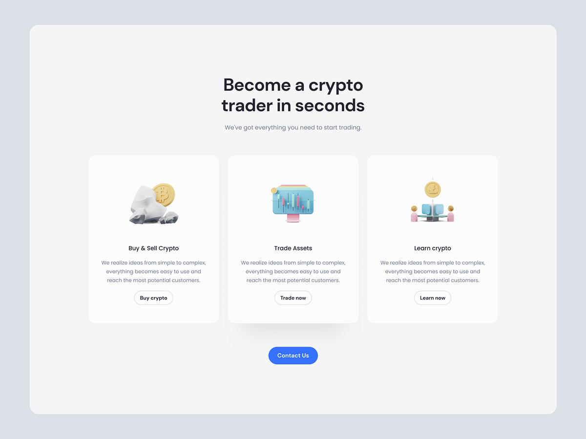 BitCloud – Crypto Exchange UI Kit #2 by Tran Mau Tri Tam for UI8 on Dribbble