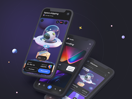 Node – Crypto NFT iOS UI Kit by Tran Mau Tri Tam for UI8 on Dribbble