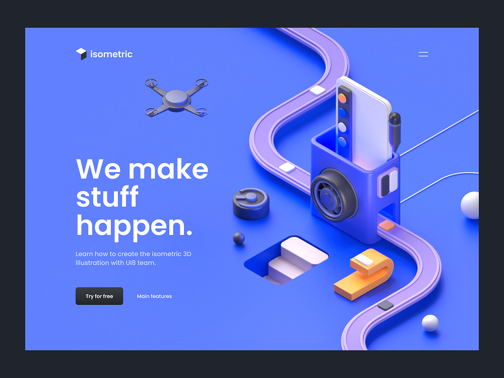 Isometric 3D Illustration by Tran Mau Tri Tam on Dribbble
