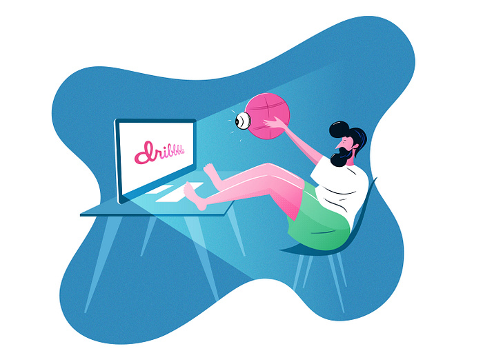 Dribbble :: Illustration + Free Vector 🎁 by Tran Mau Tri Tam on Dribbble