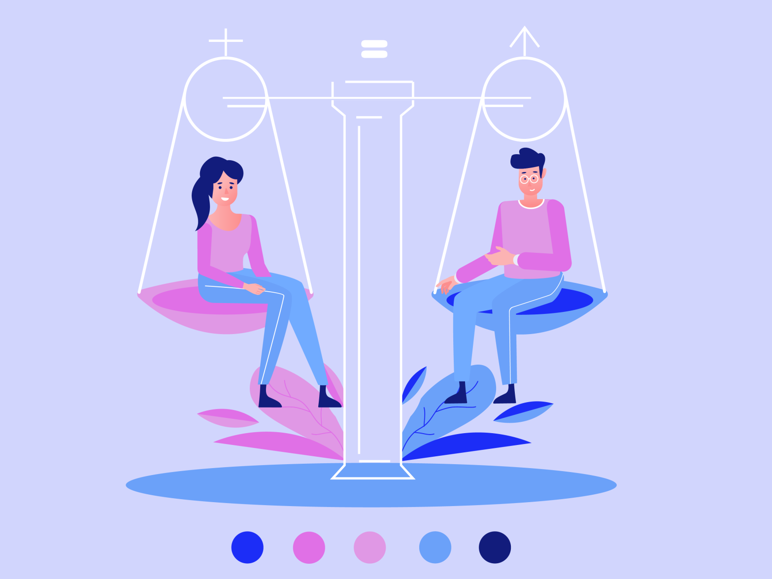 Gender equality by Anastasia on Dribbble