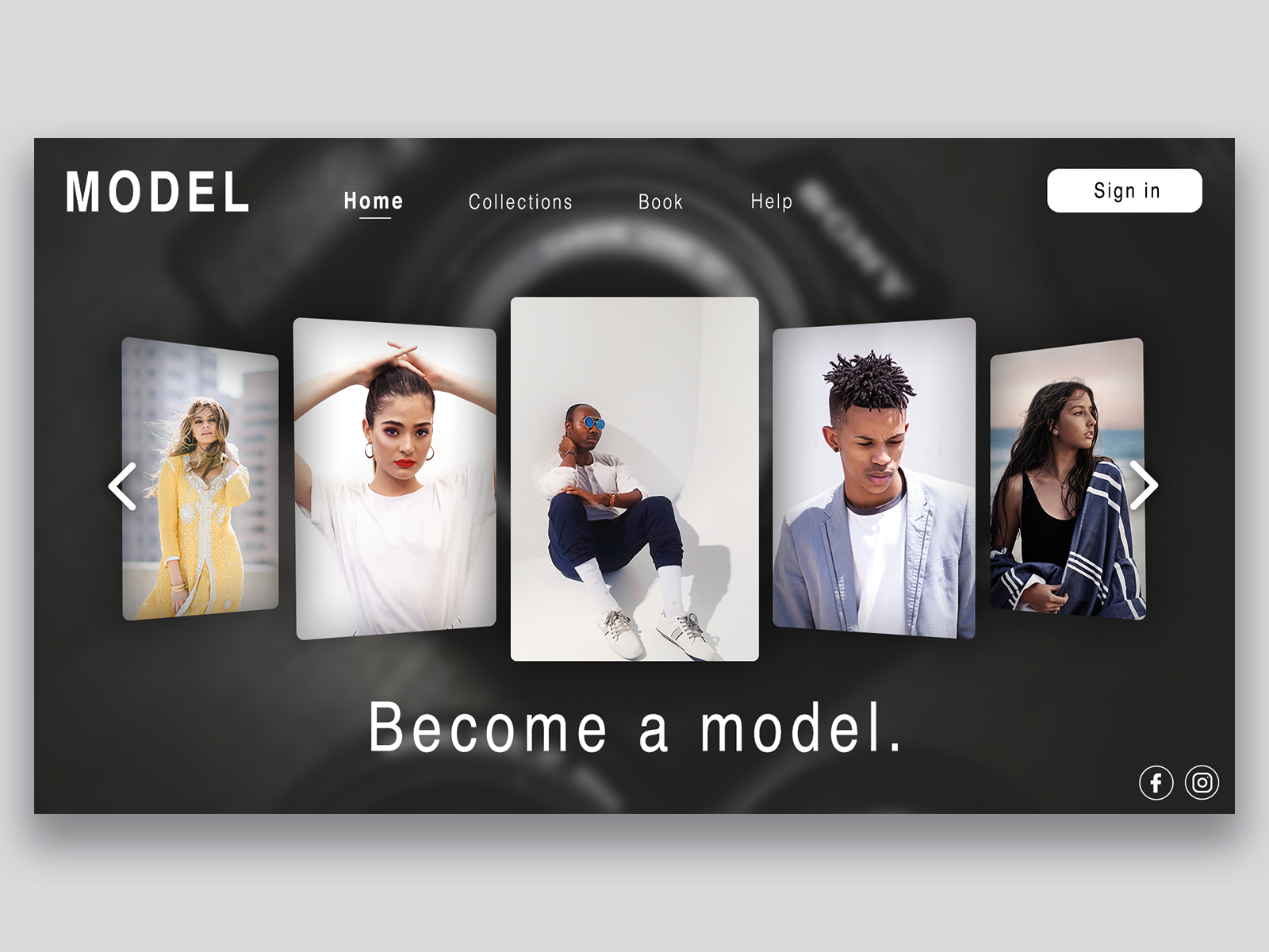 Website Design - Fashion and model by Elsa Miralles on Dribbble