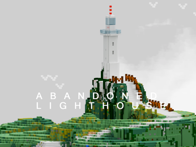 The Abandoned Lighthouse || Voxel art by omid jafari on Dribbble