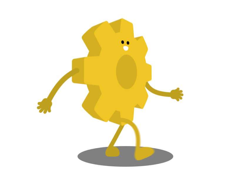 Happy Cogwheel by Burak Cebeci on Dribbble