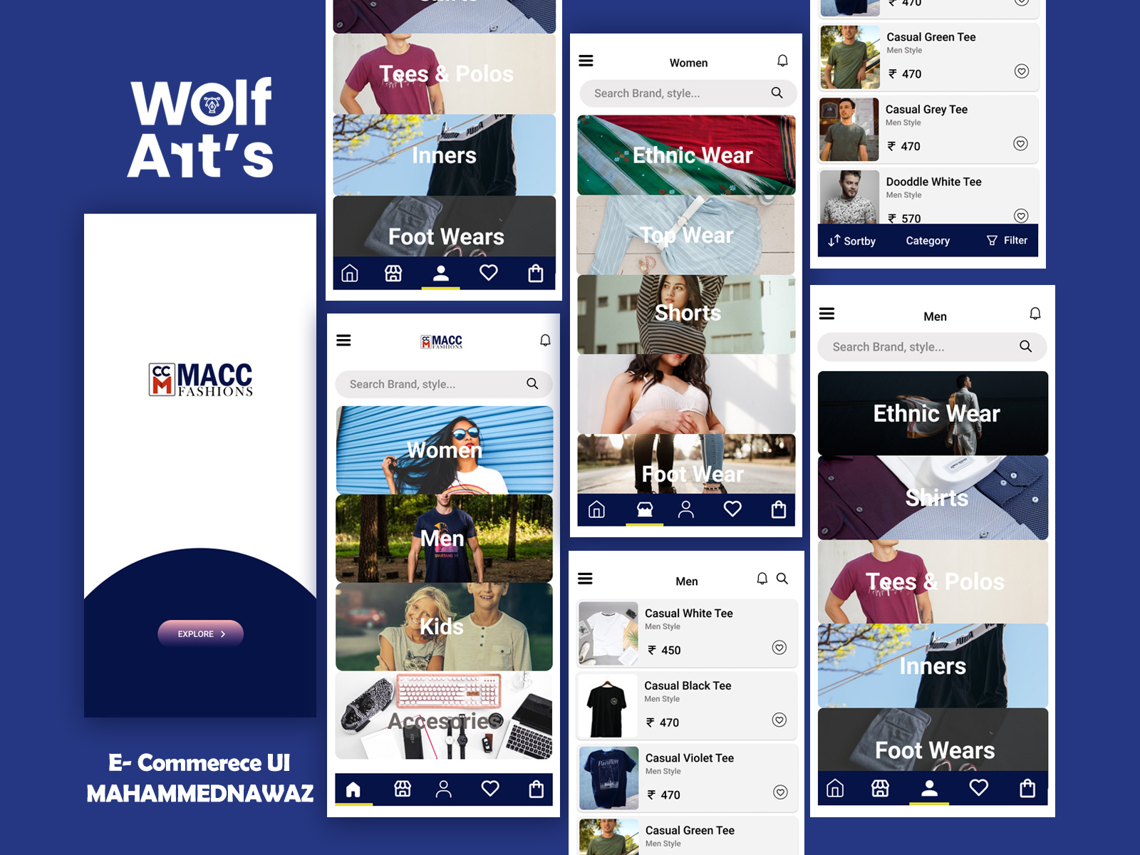 E-Commerce Ui Design by shaik mahammednawaz on Dribbble