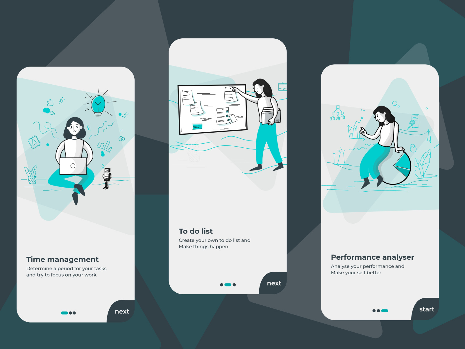 to do list application by mohammad parsa Kiarsipoor on Dribbble