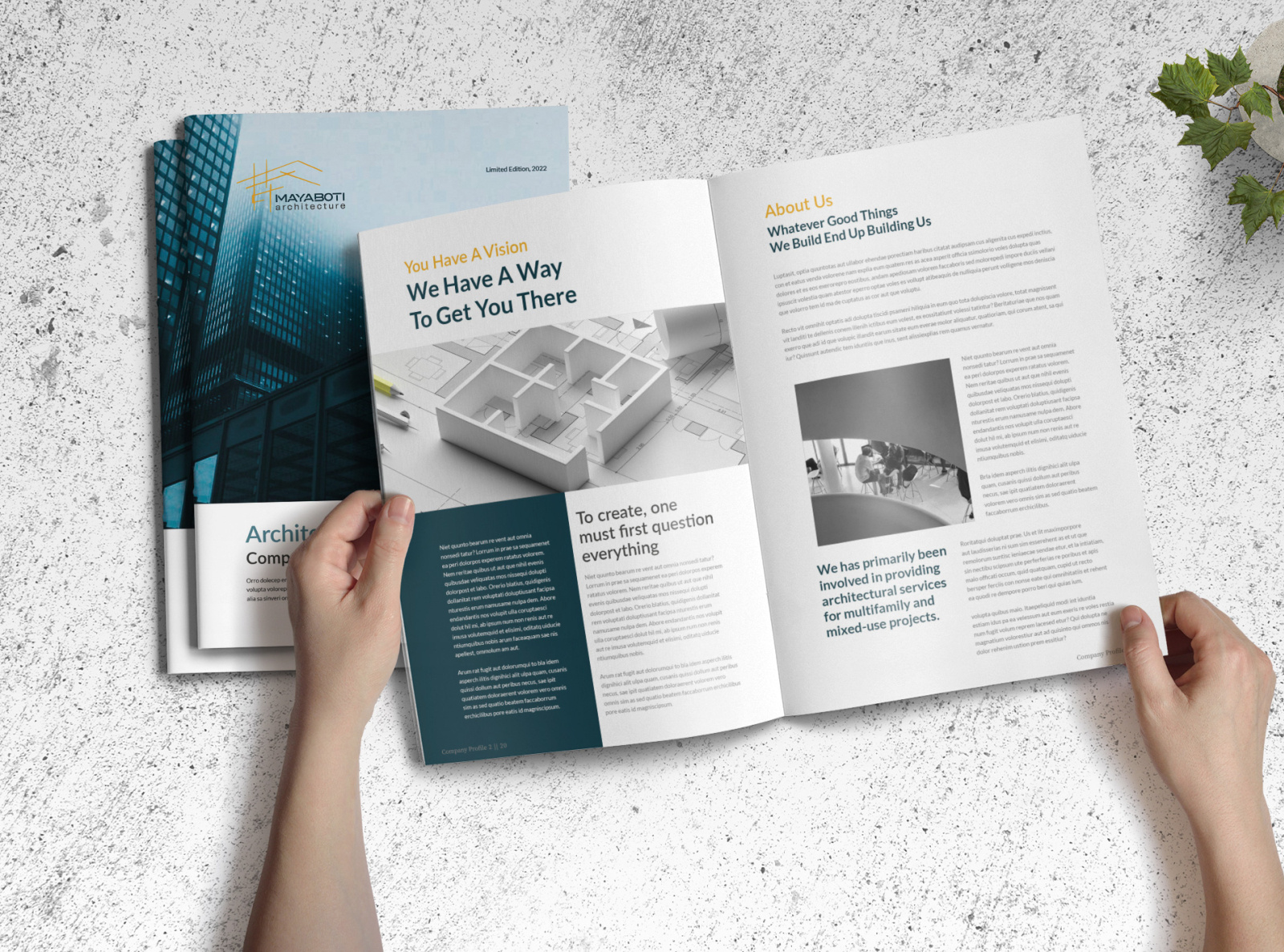 Architecture Company Profile Template by Graphic Template on Dribbble