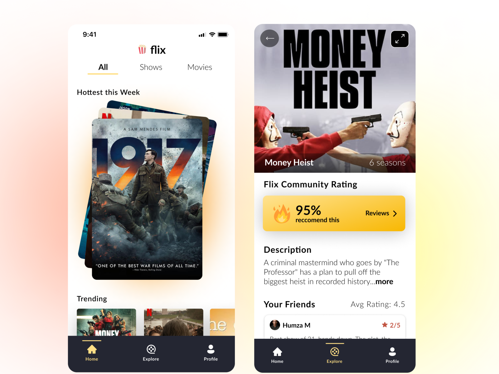 flix -- a central home for all things movies and shows. by Hasan Mangrio on Dribbble