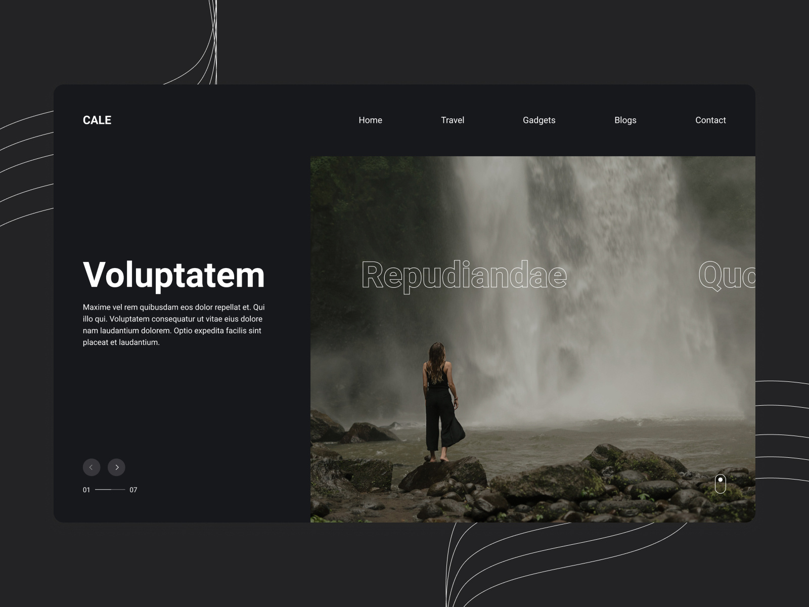Modern Slider Section - UI Design Inspiration by Saad Tanvir on Dribbble