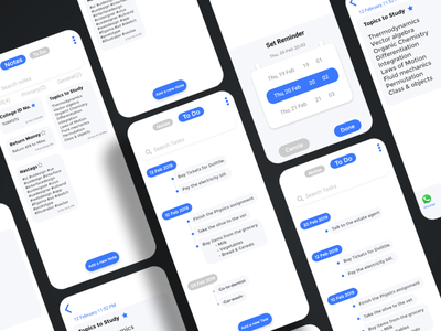 Notes app ui designs by Devendra Kumar on Dribbble