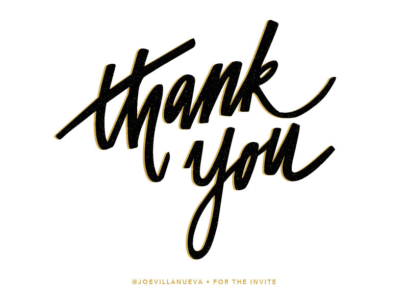 Thank You Lettering Debut by Linda Truong on Dribbble