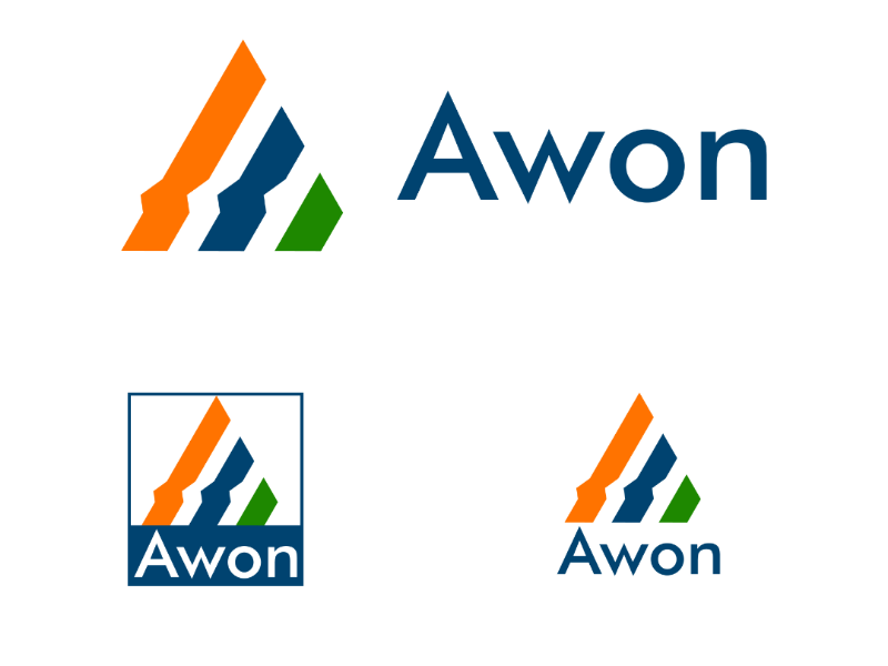 Awon logo design by HASSAAN on Dribbble