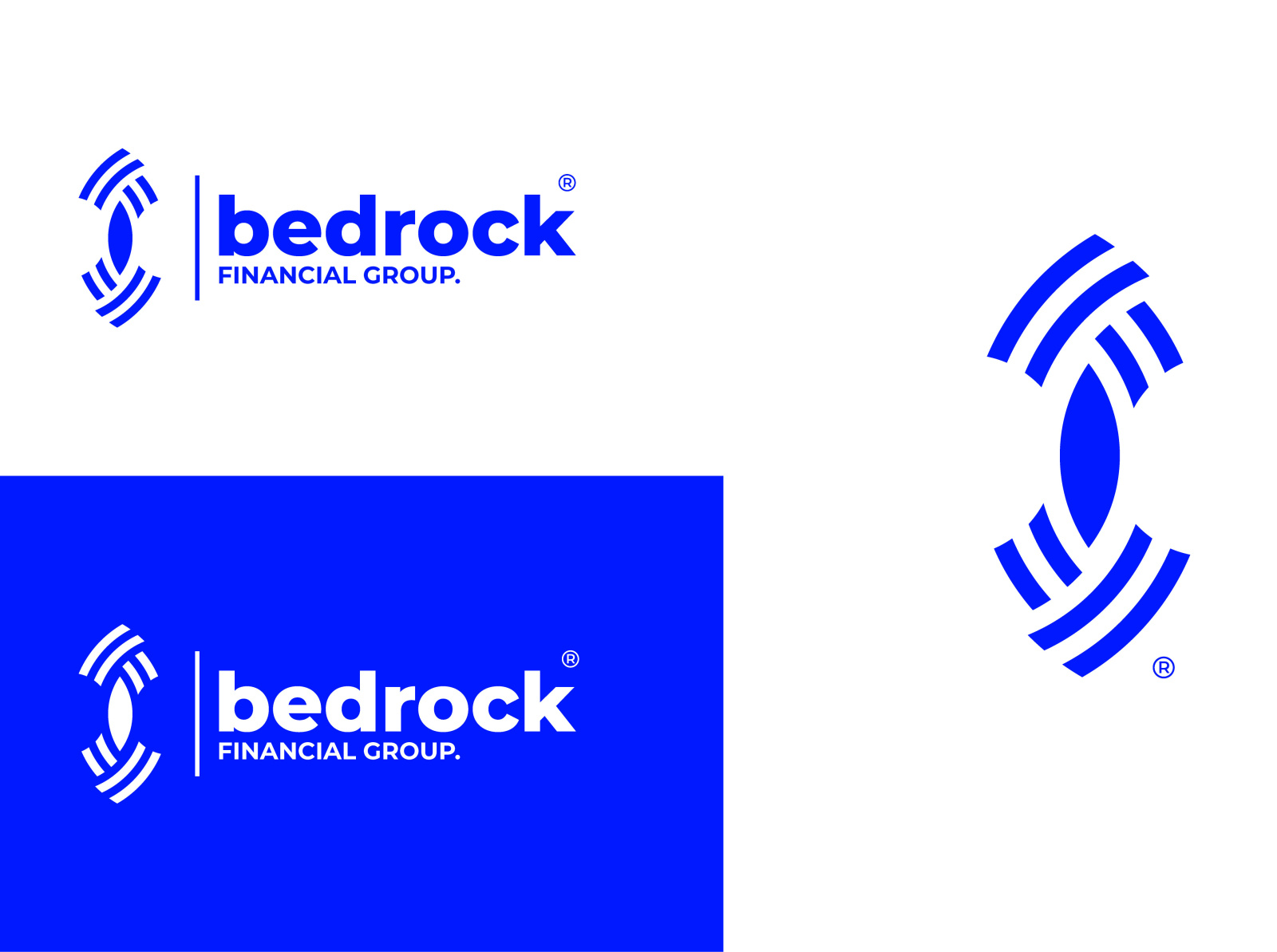 Logo and Brand identity for Bedrock financial group by HASSAAN on Dribbble