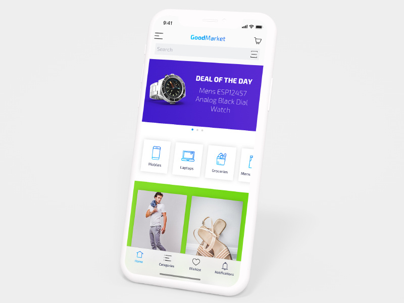 E Commerce Home Screen by Prakasam Mathaiyan on Dribbble