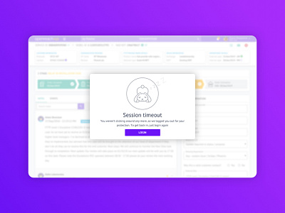 Session Timeout Screen by Prakasam Mathaiyan on Dribbble