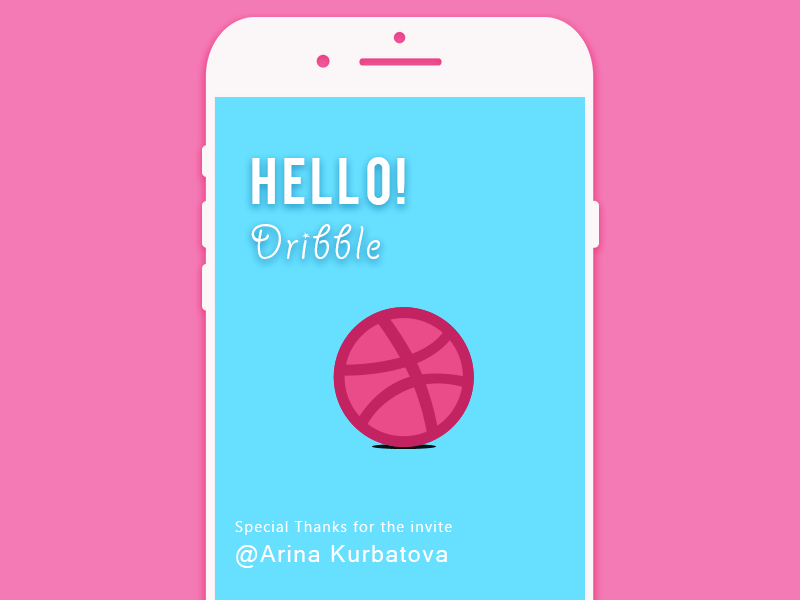 Hello Dribble by satya on Dribbble