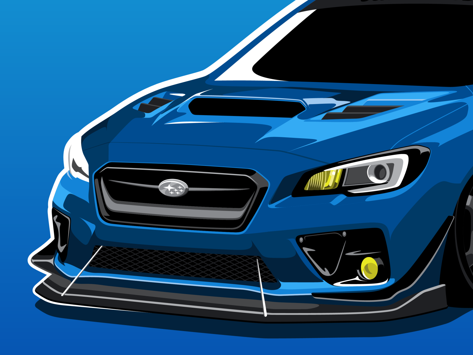 Subaru STI by Anna Kawski on Dribbble