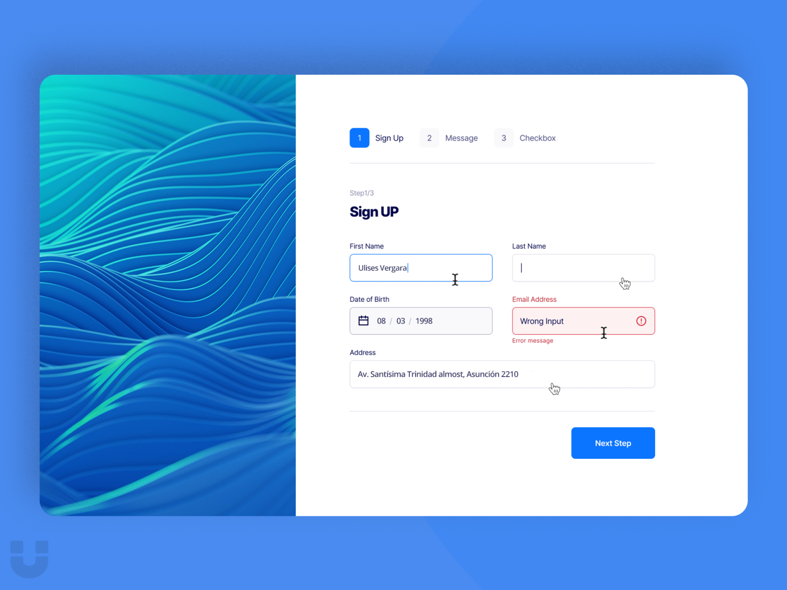 Sign Up Form Concept by Ülises Vergara on Dribbble
