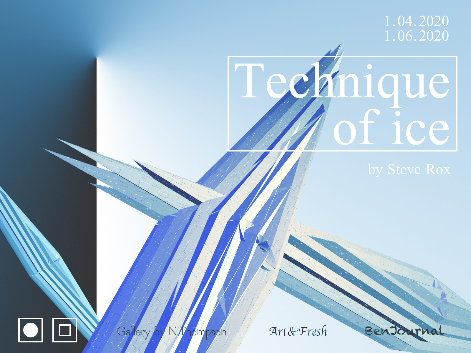 Poster for exhibition by Pavel on Dribbble