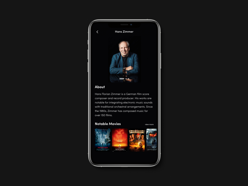 Artist about page by Jordan Jimenez on Dribbble