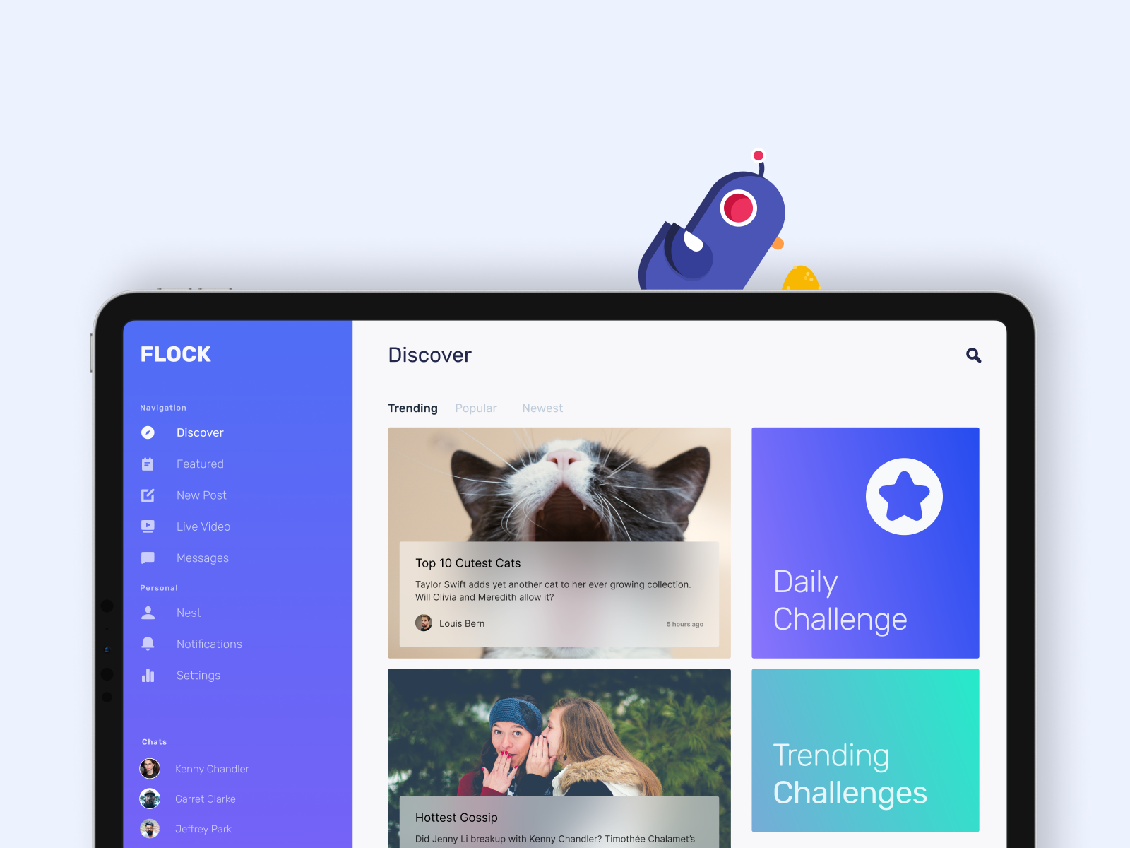 Flock by Derek Liu on Dribbble