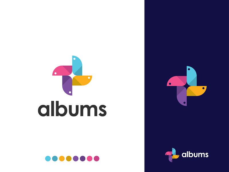 Albums Logo by Mursalin Sumon on Dribbble