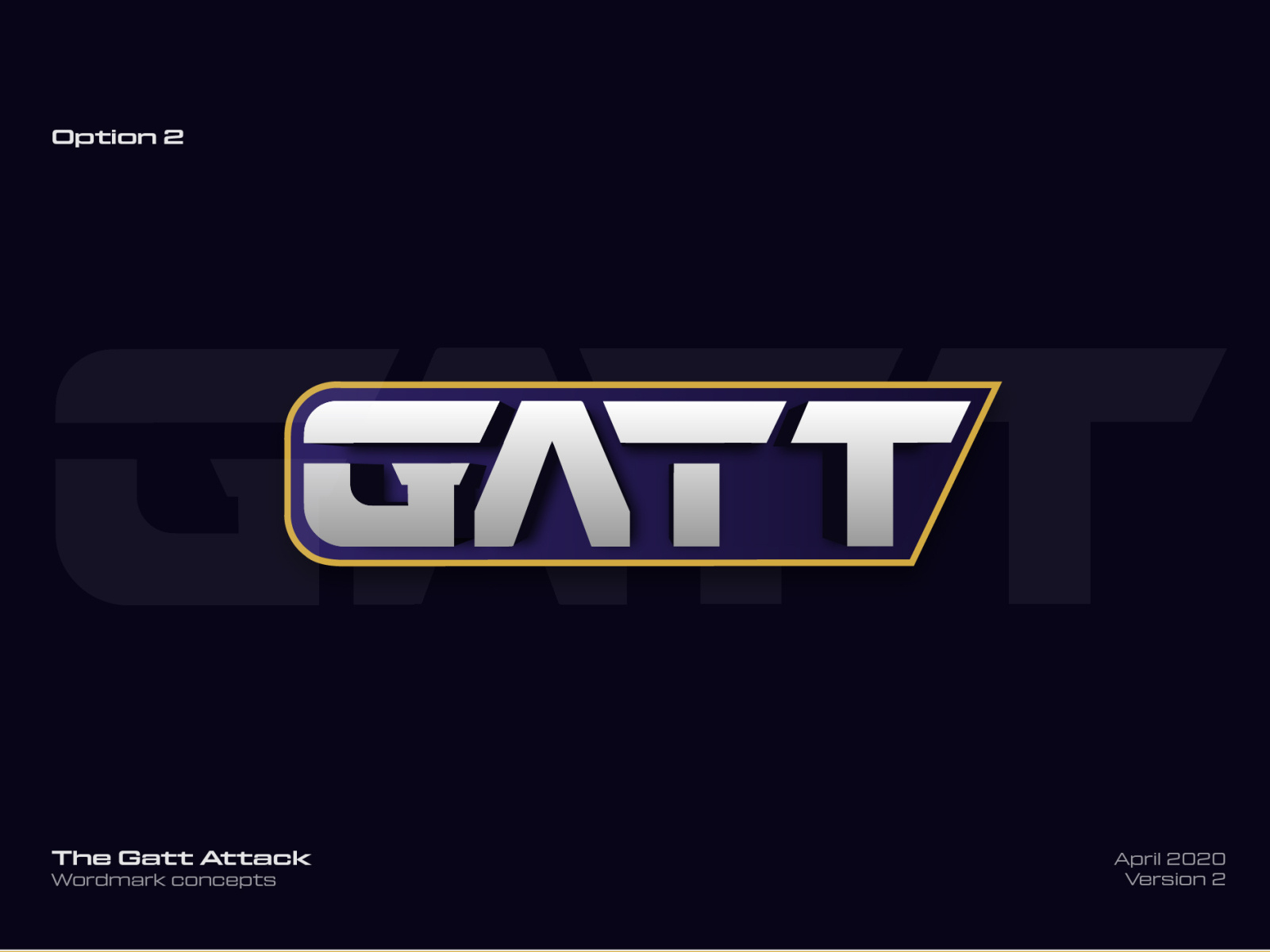 The Gatt Attack Wordmark Design by Leo Batger on Dribbble