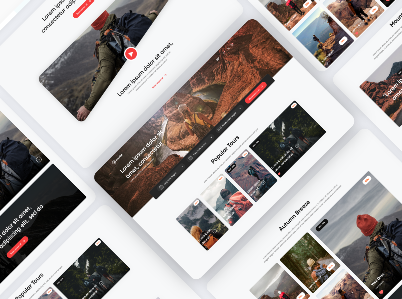 A beautiful and clear website design in the field of tourism by Samet ...