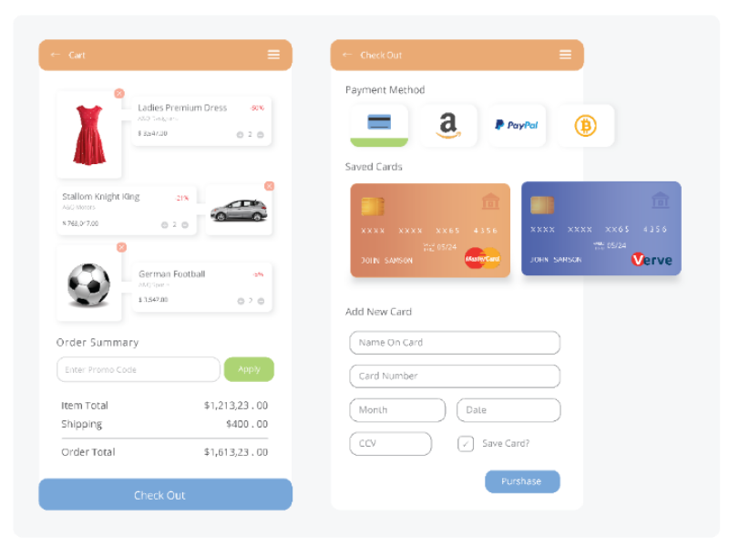Daily UI Challenge 002 ( Check Out ) + Cart page by John Eifediyi on ...